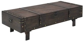 Konferenční stolek z překližka vintage styl 120x55x35 cm 245802