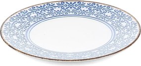 Bílý/modrý porcelánový talíř ø 25 cm Azul – BonBistro