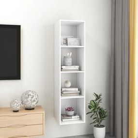 vidaXL Nástěnná TV skříňka bílá 37 x 37 x 142,5 cm dřevotříska