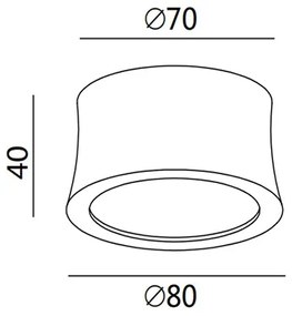 Fabas 3440/71/102 - LED Bodové svítidlo PONZA 1xLED/7W/230V