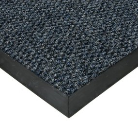 Modrá textilní zátěžová vstupní čistící rohož Fiona - 200 x 100 x 1,1 cm