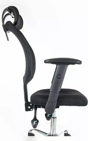 Černé kancelářské křeslo FLEXISEAT Q-118RC