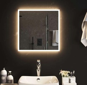 vidaXL Koupelnové zrcadlo s LED osvětlením 50x50 cm [151758]