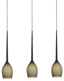 Retro lustr Izza 3 Olive