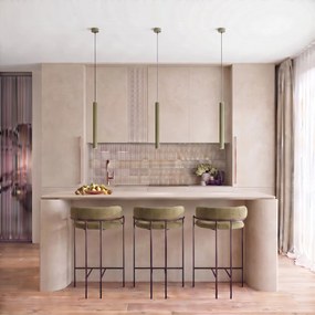 Sollux Lighting Závěsné svítidlo ARCHE 3P olivově zelené