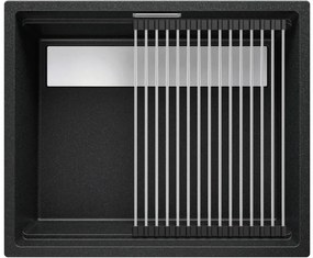 Primagran Kuchyňský dřez granitový jednokomorový bez odkapávače s velkou komorou XXL Curych 60 Line Level Slim + Dárek