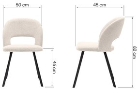 Designová jídelní židle Caspian bílá