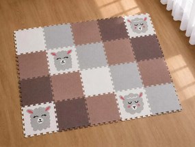 Pěnová podlaha puzzle 20 dílů BERÁNEK A LAMA