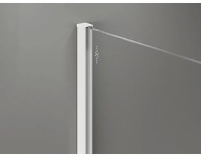 Mexen Kioto-X, sprchová zástěna 120 x 200 cm, 10mm sklo námraza, bílý profil, 800-120-101-20-30-X