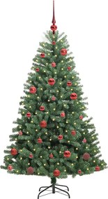 Umělý Skládací Vánoční Strom Zelená 150 cm PVC a kov 3395478