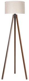 Duolla - Stojací lampa 1xE27/60W/230V pr. 44 cm krémová/wenge