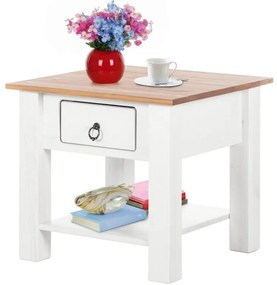 Danish style Odkládací stolek Inge, 50 cm, bílá