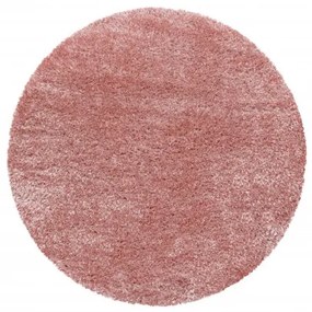 Ayyildiz koberce Kusový koberec Brilliant Shaggy 4200 Rose kruh ROZMĚR: 160x160 (průměr) kruh