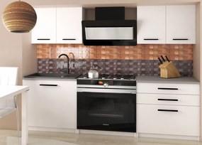 Kuchyňská linka Belini 120 cm bílý mat s pracovní deskou Tiesto2  TOR TIESTO2/2/WT/WT/0/B1