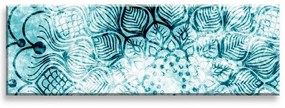 Malvis ® Obraz Ledové modrá mandala Velikost: 120x40 cm