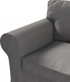 Potah na křeslo IKEA Ektorp barva šedá látka pletený vzor