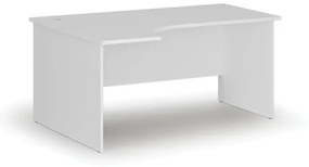 Kancelářský rohový pracovní stůl PRIMO WHITE, 1600 x 1200 mm, levý, bílá
