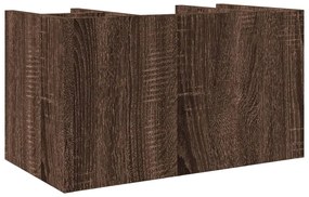 Stolní organizér hnědý dub 44,5 x 24 x 25 cm kompozitní dřevo