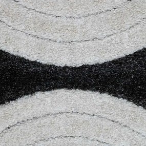 Vopi | Kusový koberec Rangpur 65203 699 krémovo-černý - 80 x 150 cm