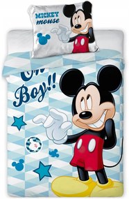 Povlečení do dětské postýlky Mickey Mouse - Disney - 100% bavlna - 40x60 cm + 100x135 cm