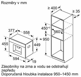 Siemens CT718L1B0 Vestavný kávovar