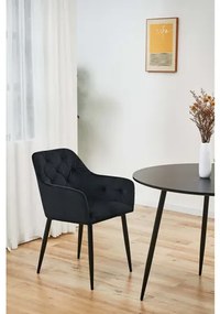 Set 2 ks jídelních židlí SJ.030, černá
