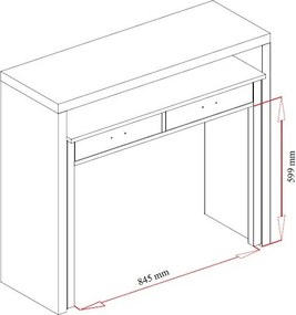 Skládací psací/konzolový stolek Woodman Desk