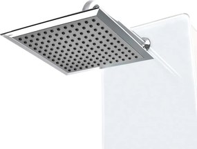 Sprchový panel skleněný 25 x 44, 6 x 130 cm bílý 142992