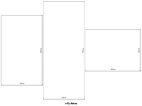 Gario Obraz s hodinami Západ slunce v Cancúnu Mexiko - 3 dílný Rozměry: 90 x 70 cm