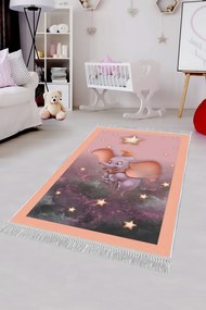 Dětský koberec Sloník 120x180 cm růžový