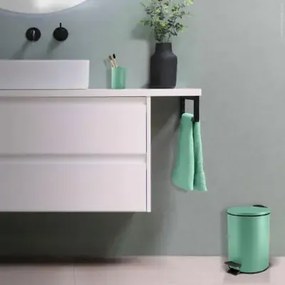 Spirella ADELAR pedálový odpadkový koš 3 L matná zelená / ocel