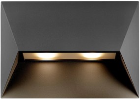 Nordlux venkovní nástěnné světlo pontio ip54, 190 × 270 mm, gu10, 25 w, černé