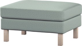 Potah na podnožku IKEA Karlstad barva zelená látka pletený vzor