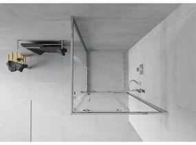 Mexen Rio čtvercový sprchový kout 70 x 70 cm, 5mm sklo, chromový profil-čiré sklo, 860-070-070-01-00