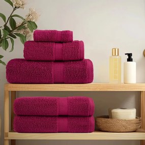 Prémiové mycí utěrky SOLUND 4 ks bordó 30x30 cm 600 g/m² 137204