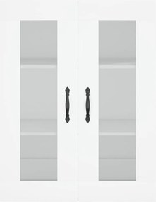 Skříň highboard bílá 69,5 x 34 x 180 cm kompozitní dřevo 3198689