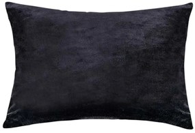 XPOSE® Mikroplyšový povlak na polštář - černý 50x70 cm