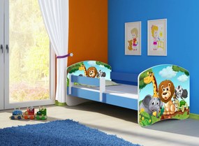 Dětská postel - Safari 2 160x80 cm modrá