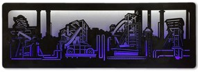 Li-Go "Železárny" světelný RGBW obraz 230V 120x40cm provedení povrchu: jedle