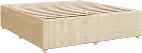 Rám postele bez matrace krémový 180 x 200 cm textil 3284961