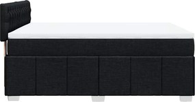 Box spring postel s matrací černá 140 x 190 cm textil 3289372