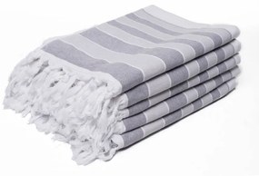 HAMMAM AMBI GREY, Rozměry ručníku 90x150 cm