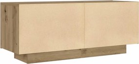 Noční stolek dub artisan 100x35x40 cm kompozitní dřevo 3329174