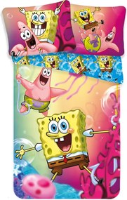 Jerry Fabrics  | Dětské povlečení Sponge Bob 140x200 cm a 70x90 cm