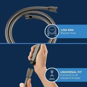 Grohe Hadice - Silverflex sprchová hadice 1.25 cm tmavý grafit
