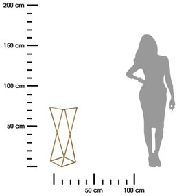 Stojan na květiny 70x24 cm zlatá