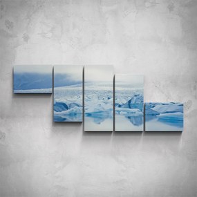 5-dílný obraz - Ledovcové jezero - PopyDesign