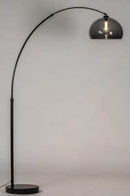 Stojací oblouková lampa Adamo Deep Grey Smoke