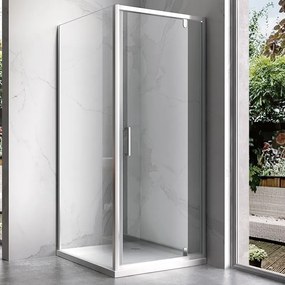 BPS-koupelny Čtvercový sprchový kout HYD-SK04 80x80 chrom/transparent