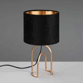 Stolní lampa Grace, Ø 18 cm, černá/zlatá